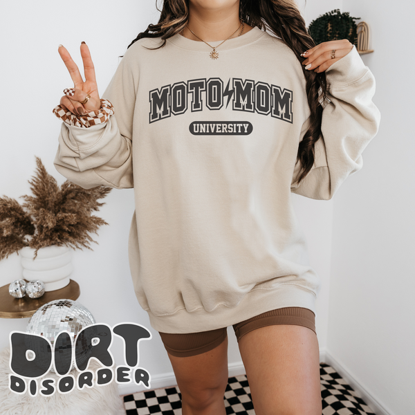 MOTO MOM UNIVERSITY CREW – Dirt Disorder
